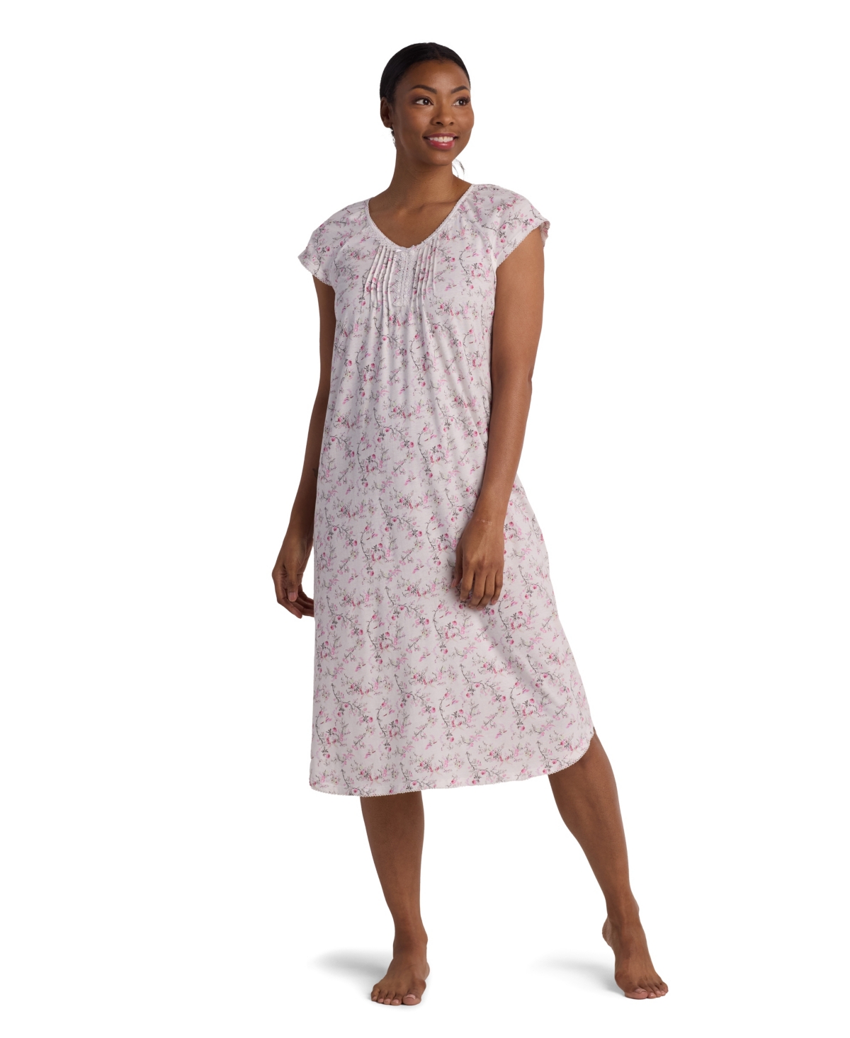 Click here for Miss Elaine Womens Short Sleeve Printed Long Night... prices