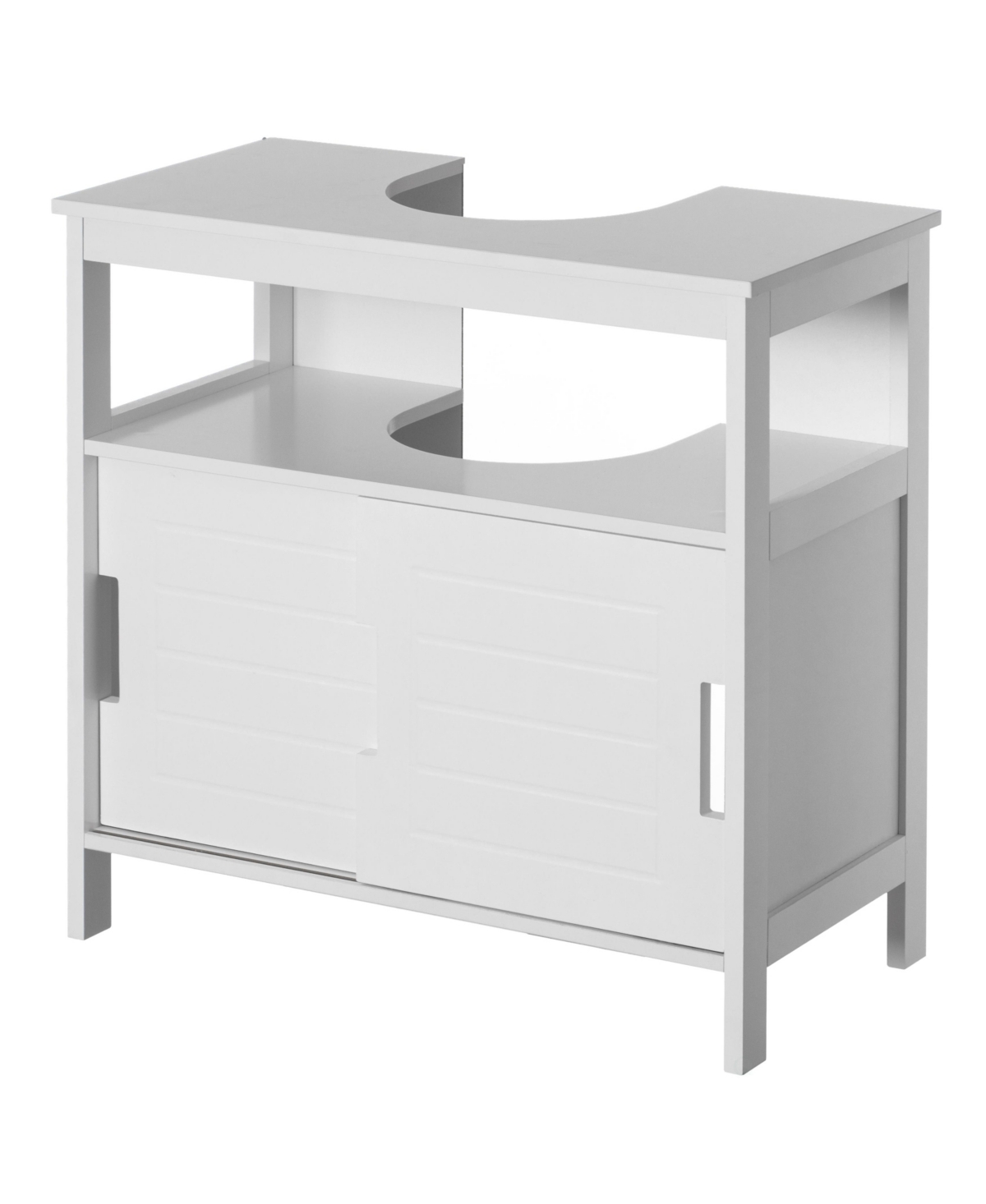 Click here for Basicwise White Vanity Sink Base 2 Door Cabinet St... prices