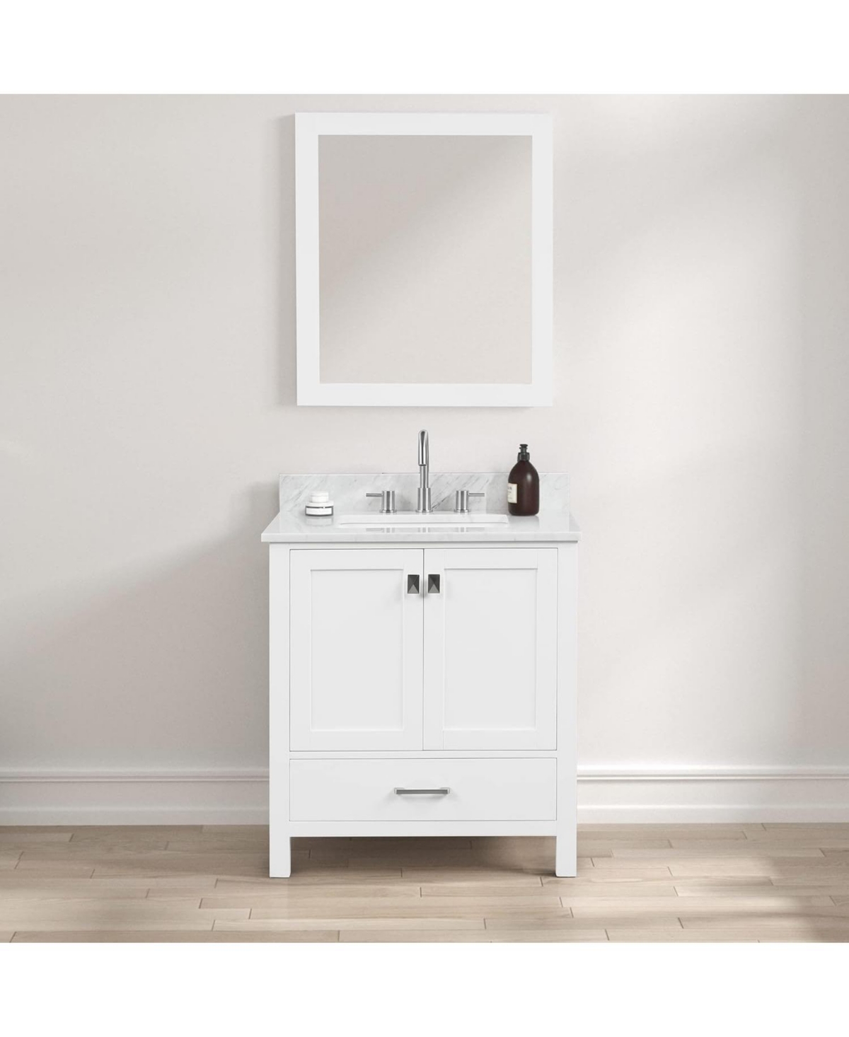 Click here for Vanirror 30-Inch Bathroom Vanity Set in Matte Whit... prices