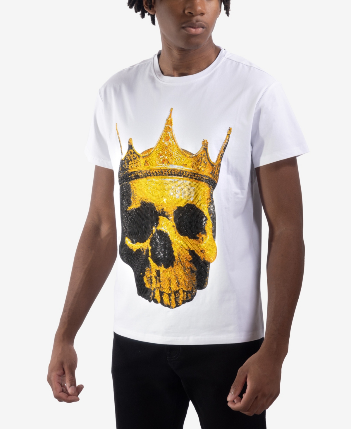 Click here for Heads Or Tails Mens Rhinestone Graphic T-Shirt - W... prices