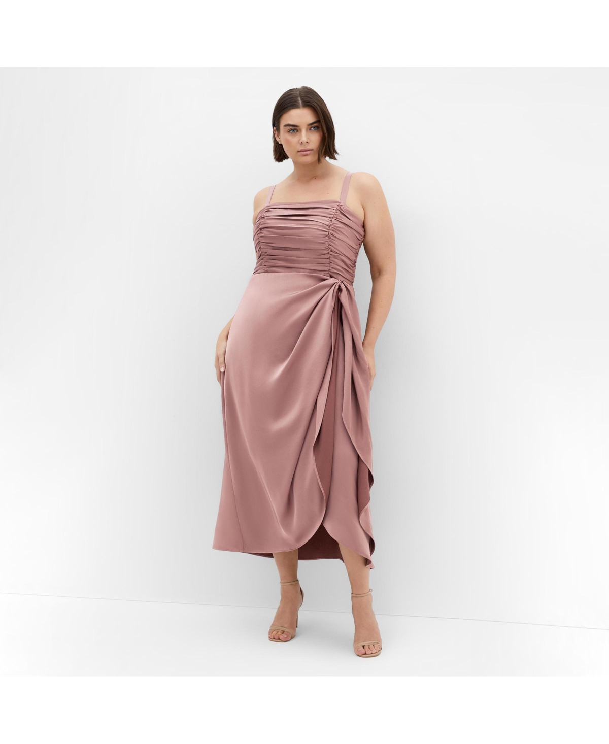 Click here for City Chic Plus Size Ania Dress - Antique rose prices