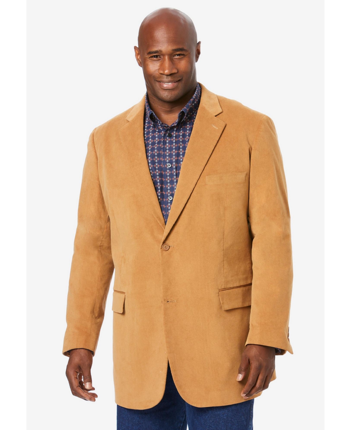 Click here for KingSize Mens Big & Tall Corduroy Blazer - Tan prices