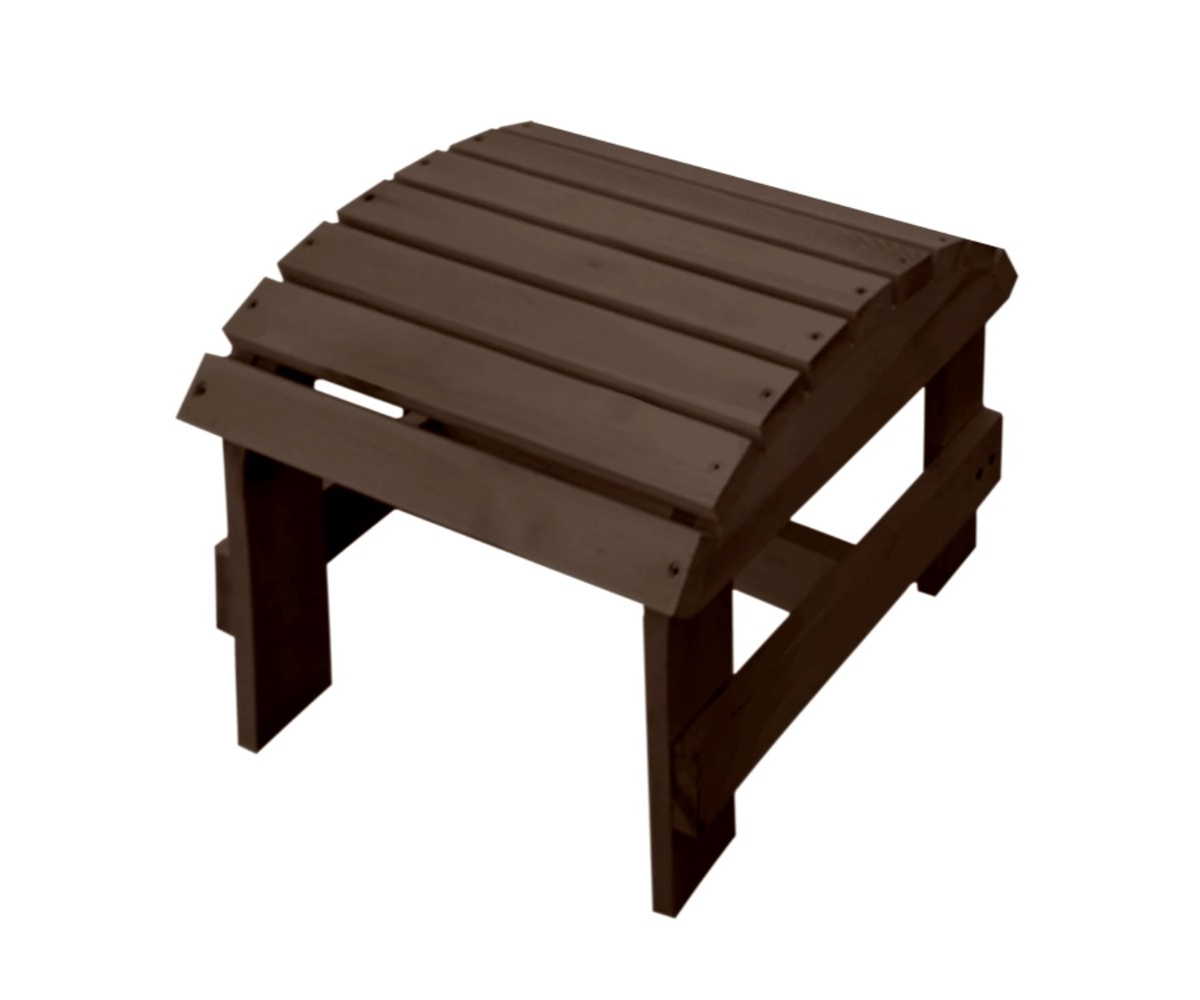 Click here for Jiallo White Adirondack Pine Ottoman - Dark Brown prices