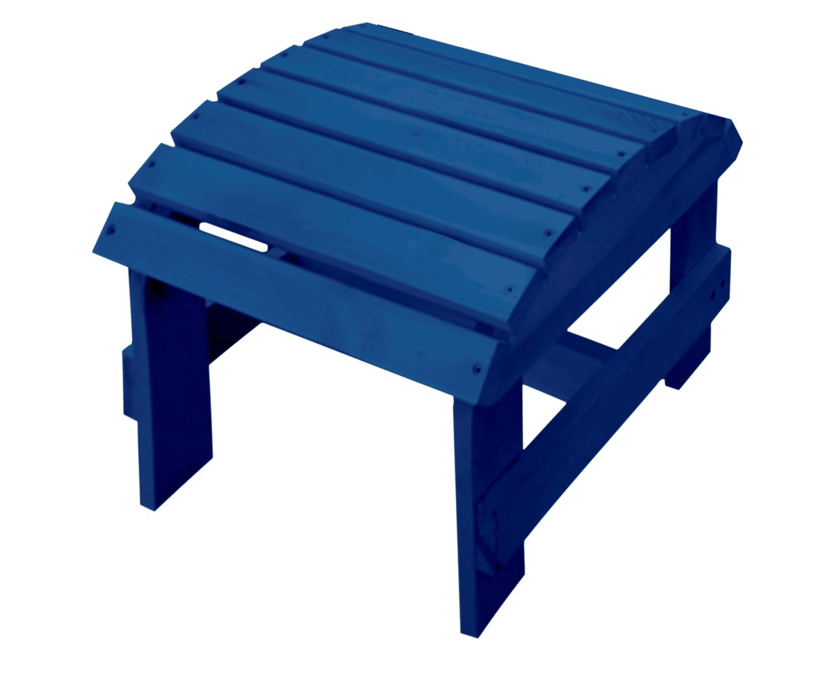 Click here for Jiallo White Adirondack Pine Ottoman - Dark Blue prices