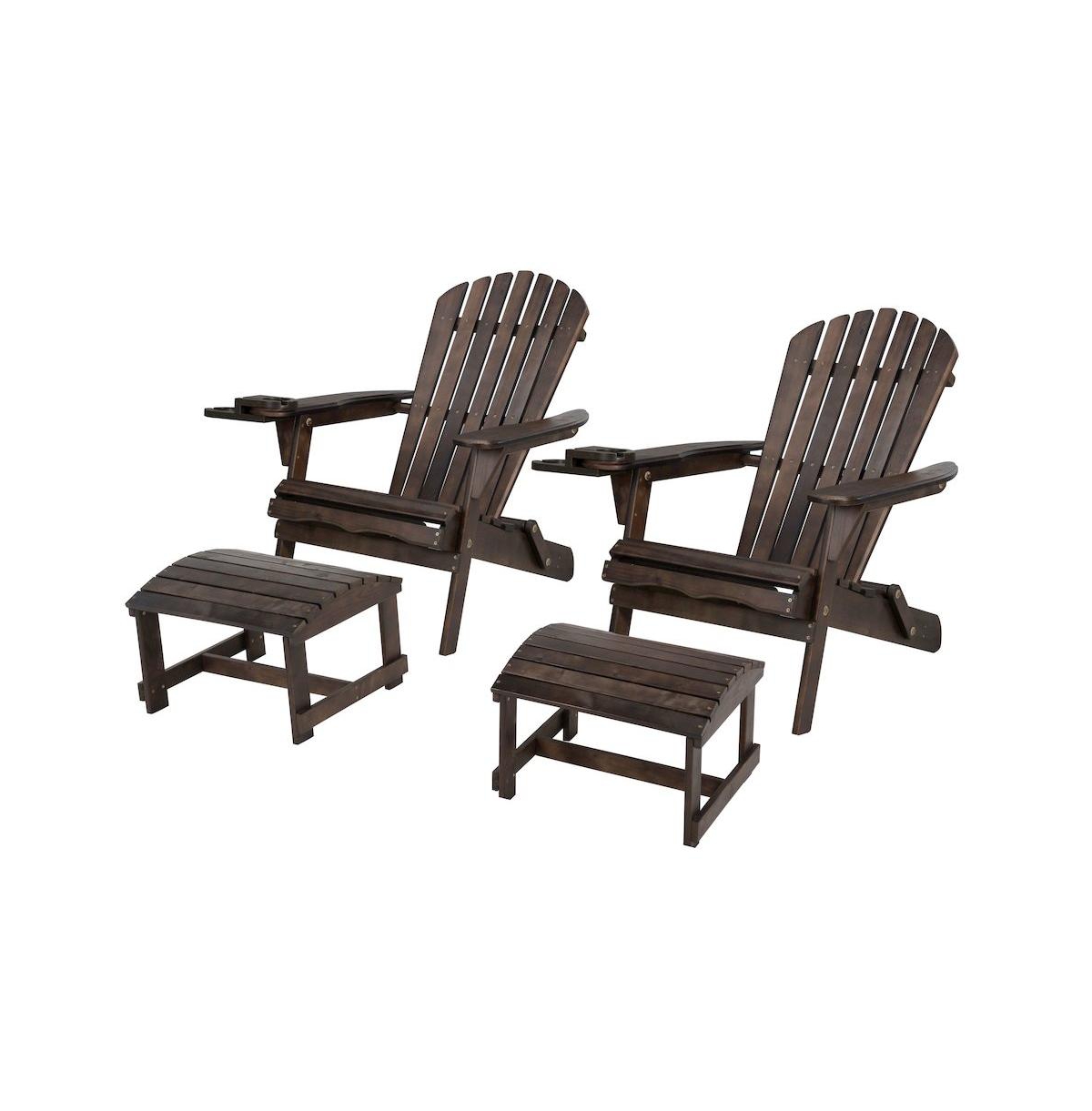 Click here for Jiallo Foldable Adirondack Chair With Cup Holder C... prices