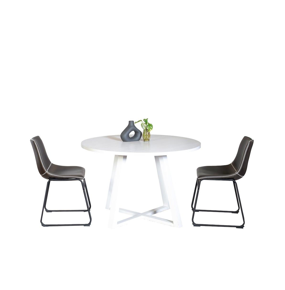 Click here for Roundhill Furniture Varna 3-Pc Round Dining Set  T... prices