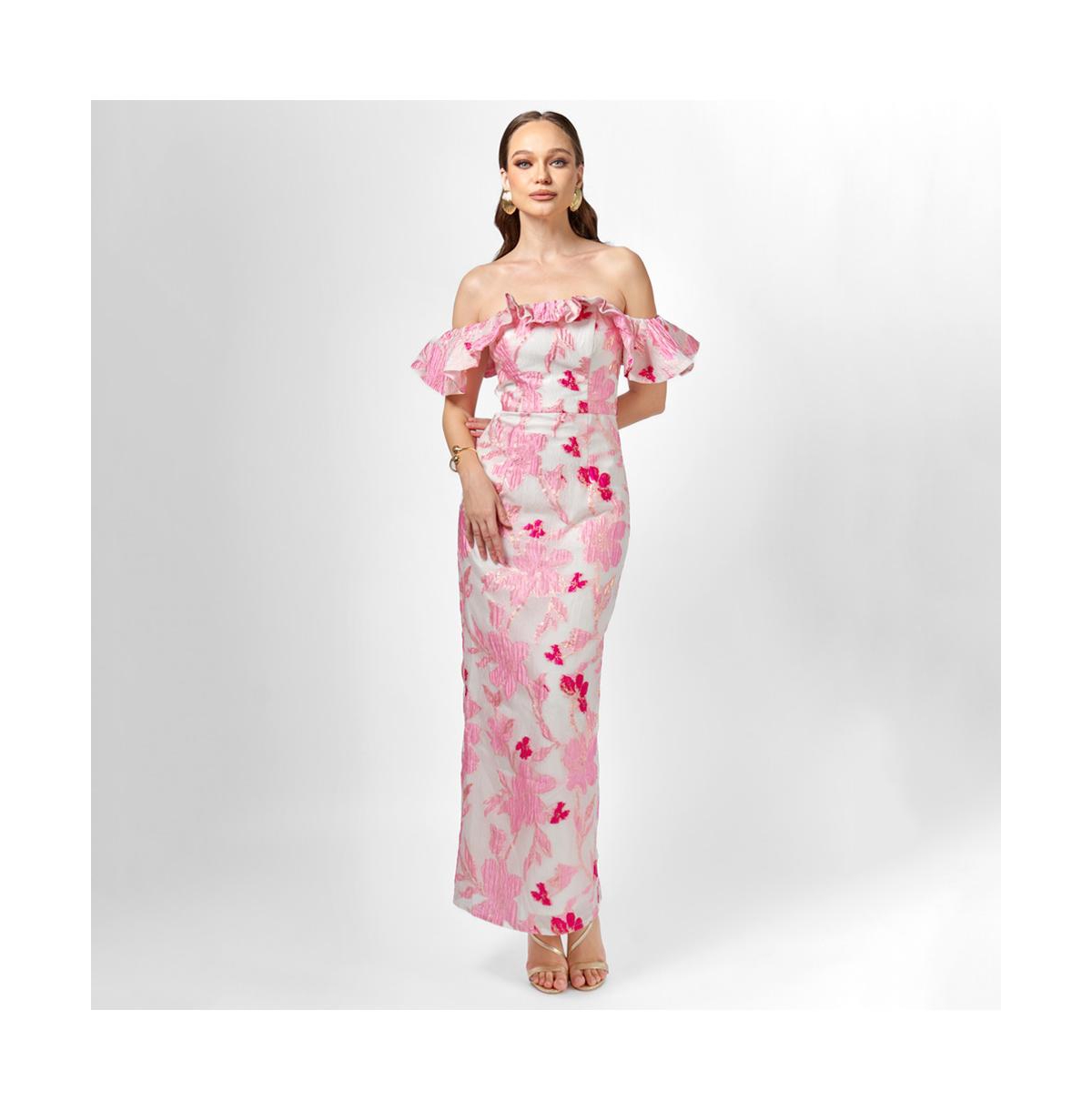 Click here for Bariano Womens Jacquie Off Shoulder Midaxi - Pink prices