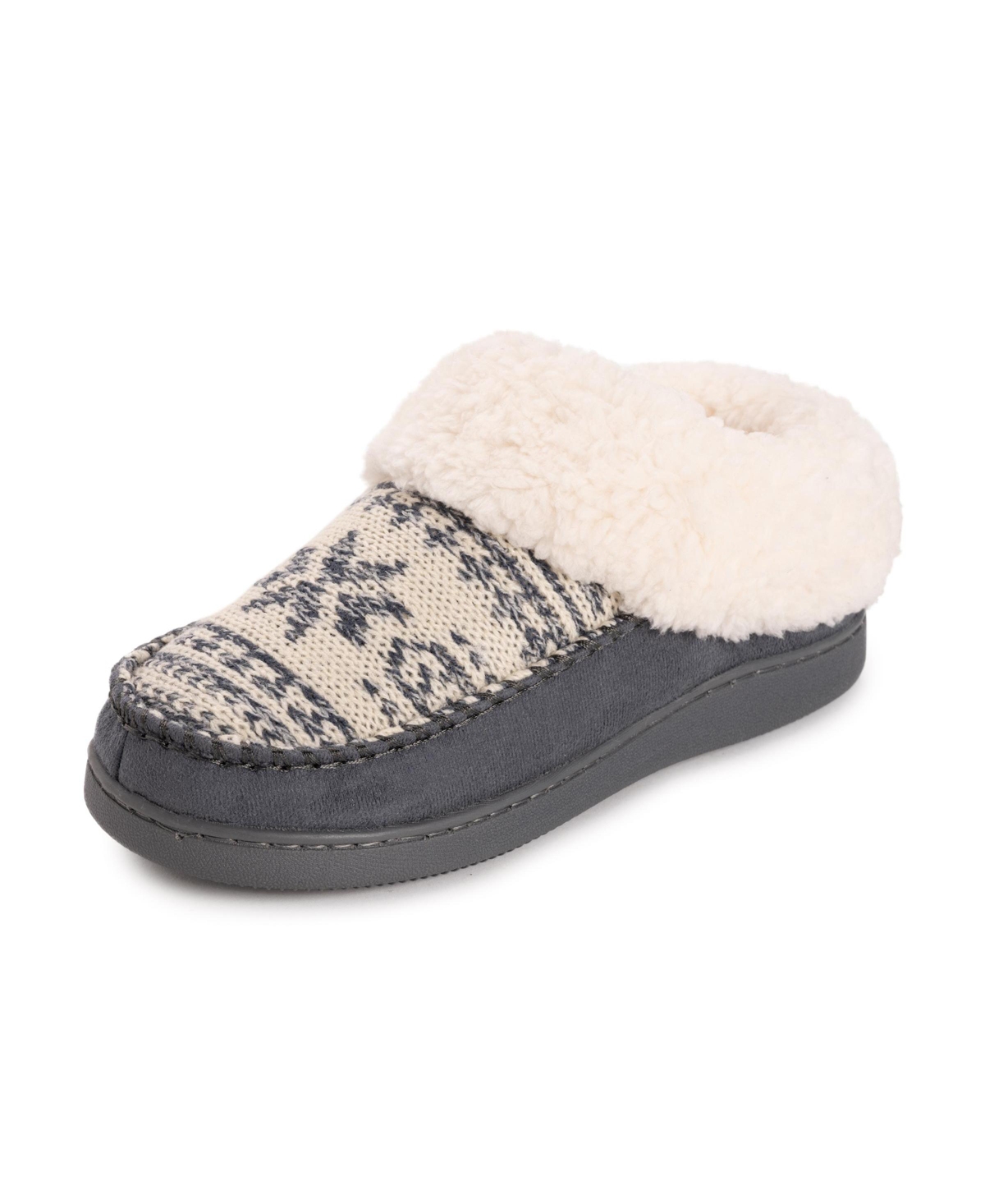 Click here for Muk Luks Womens Minerva Slipper - Blue grey prices