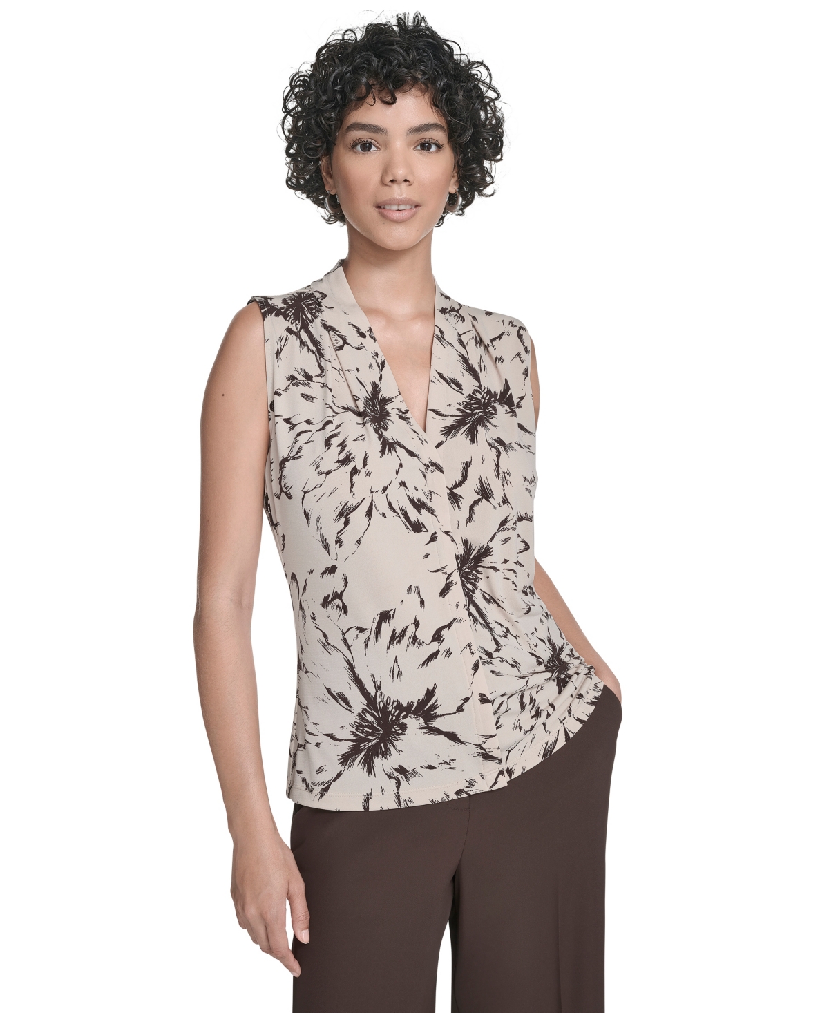 Click here for Calvin Klein Womens Petite Printed Sleeveless Cami... prices