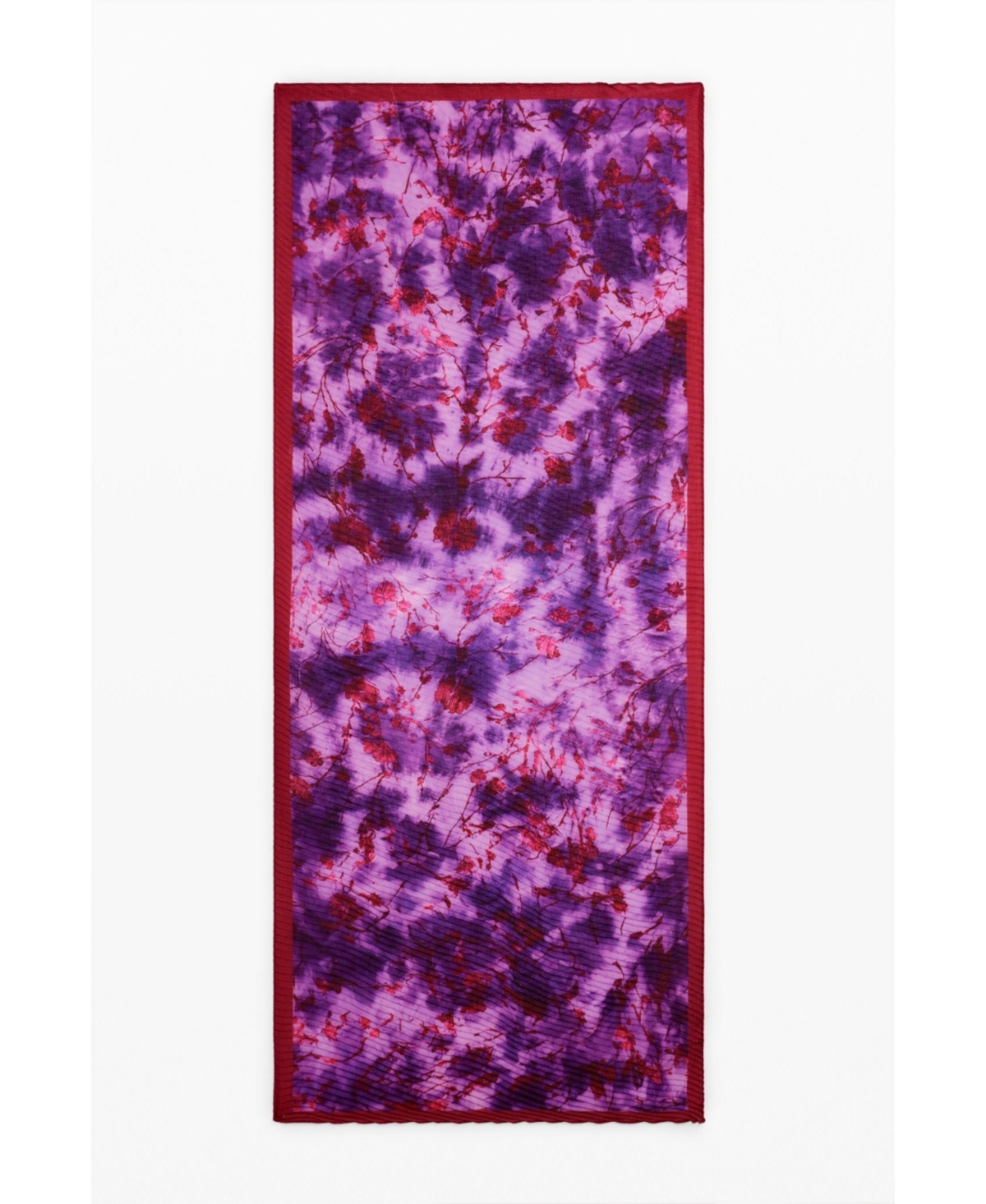 Click here for Desigual Womens Crinkled rectangular floral scarf... prices