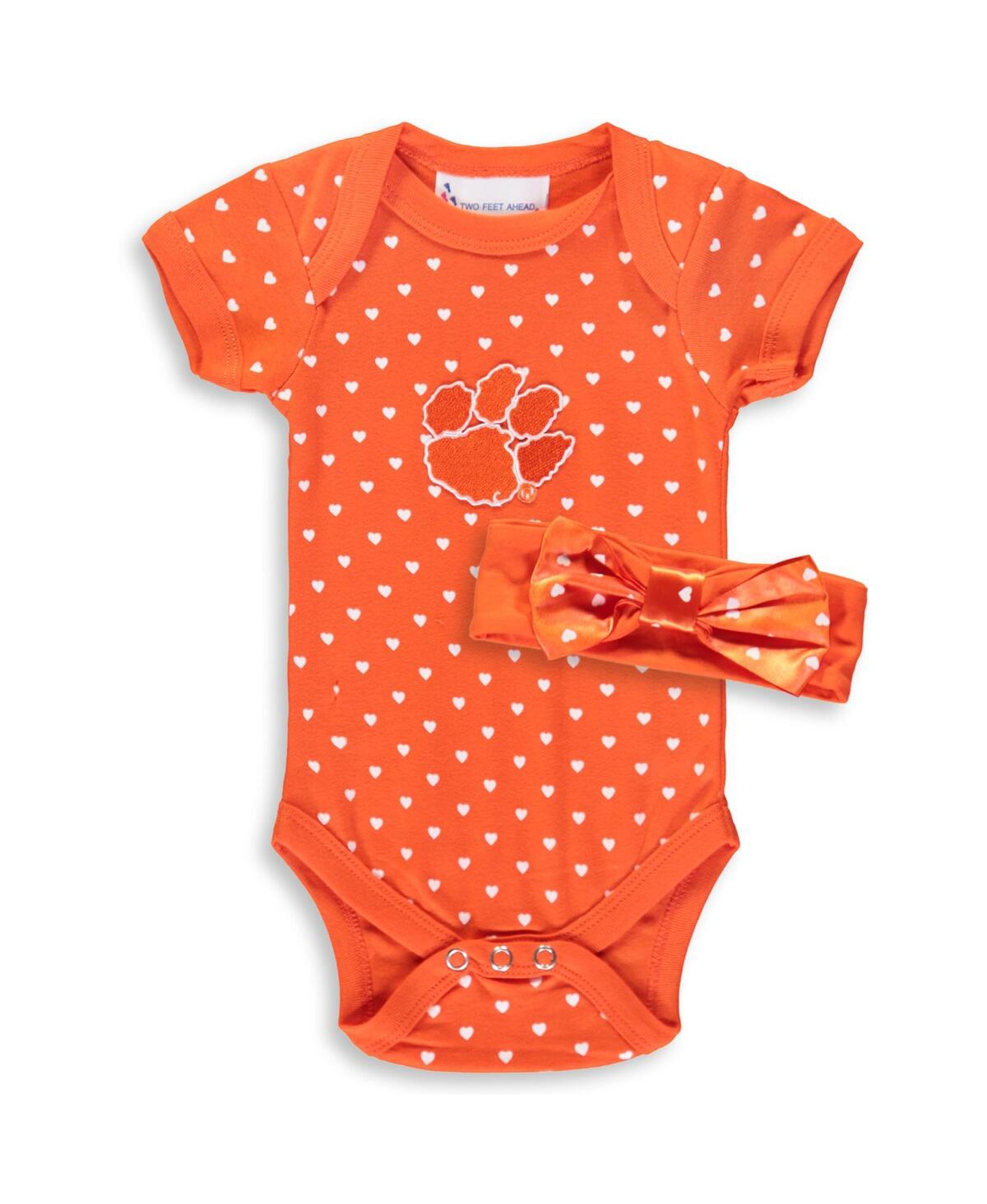 Click here for Two Feet Ahead Baby Boys and Girls Orange Clemson... prices