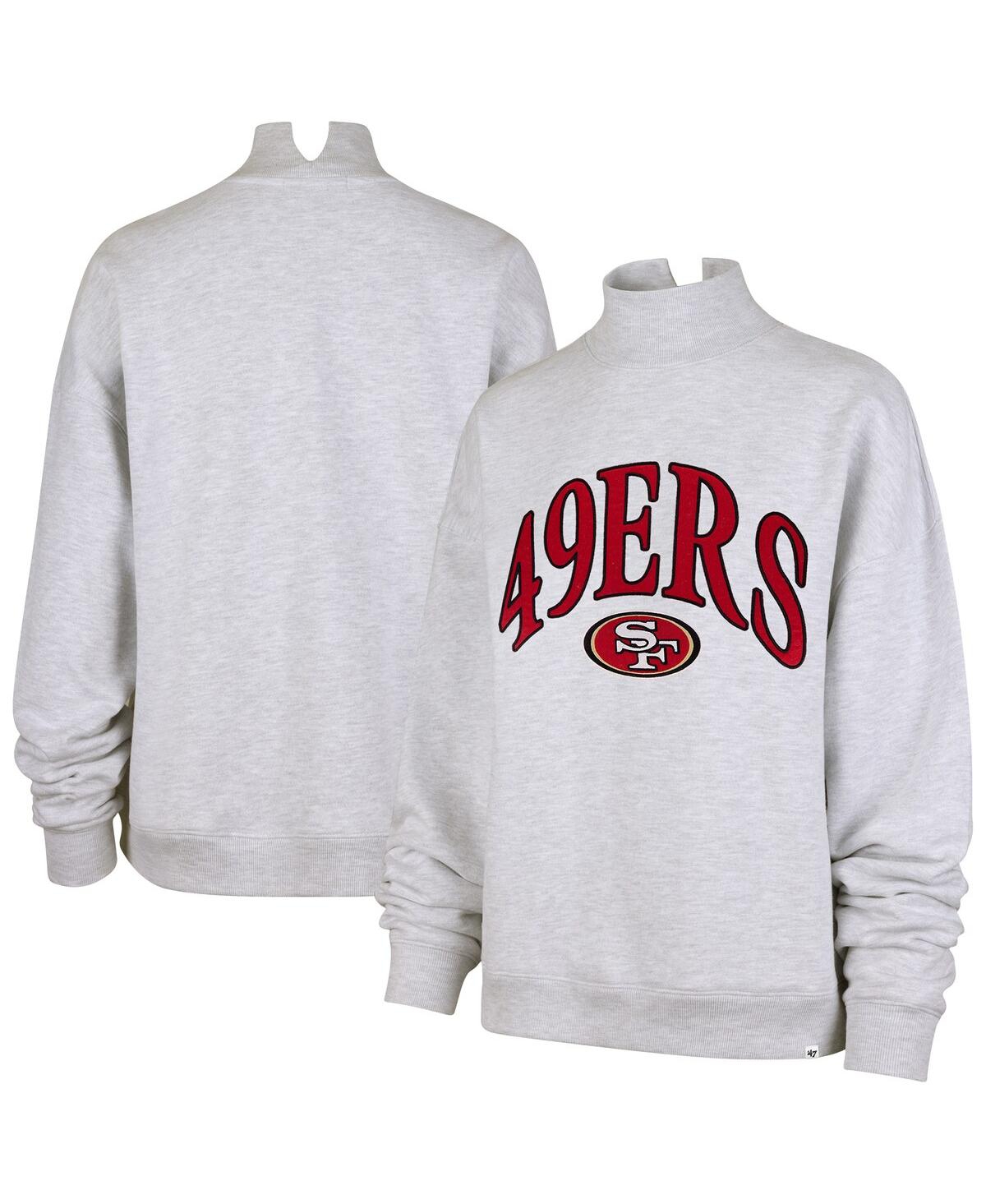 Click here for 47 Brand Womens Heather Gray San Francisco 49ers V... prices