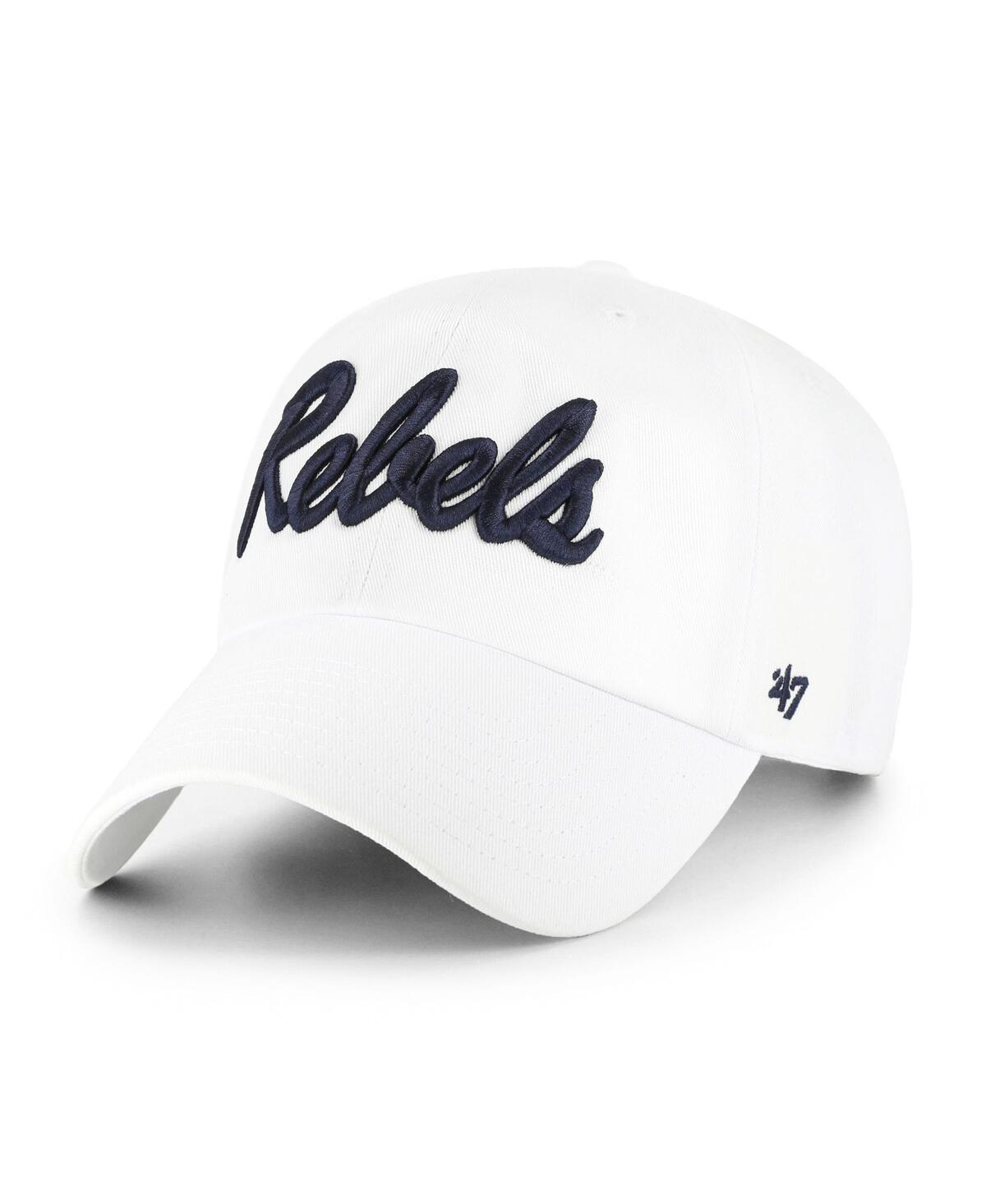 Click here for 47 Brand Mens White Ole Miss Rebels Clean Up Adjus... prices