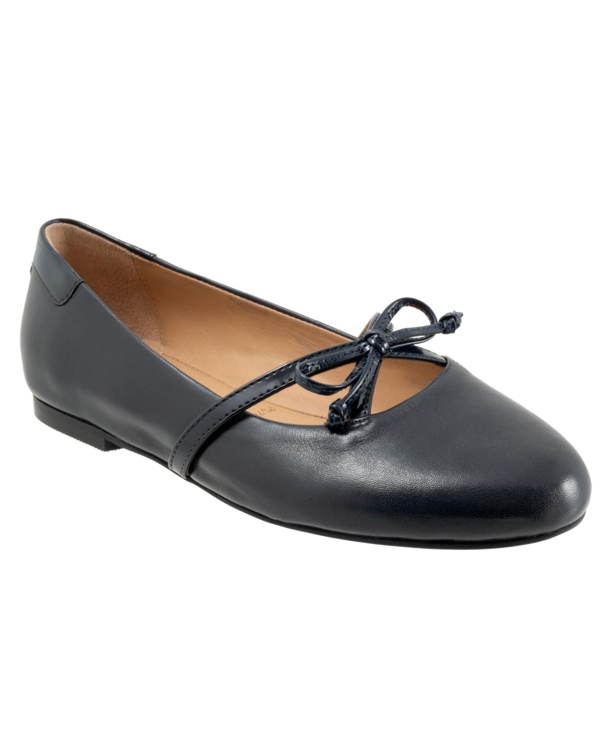 Click here for Trotters Carissa Flat - Navy prices