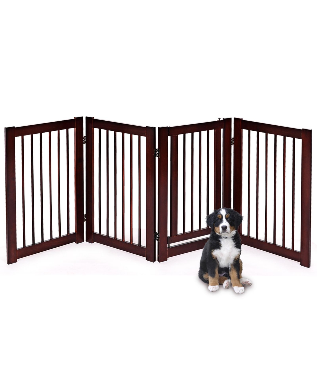 Click here for Akiudex 4-Panel Foldable Wooden Pet Gate with Lock... prices