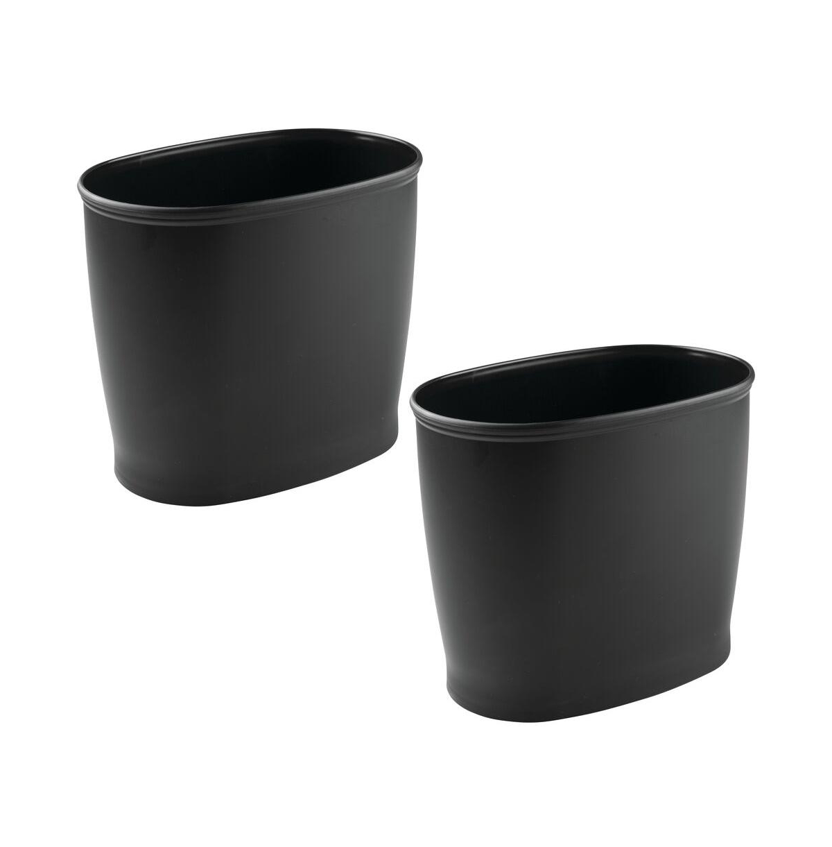 Click here for iDesign Small Oval Plastic Bathroom Trash Can  Set... prices