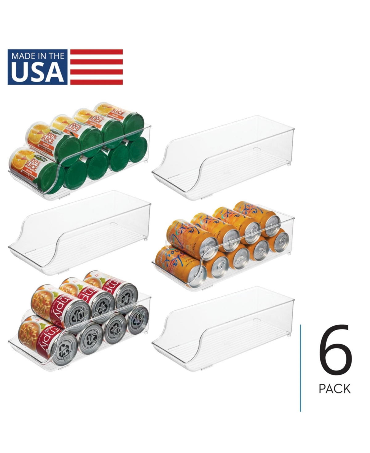 Click here for iDesign Stackable Soda Can Dispenser  Set of 6  Cl... prices