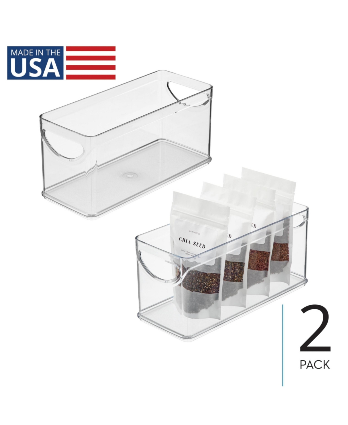 Click here for iDesign Stackable Pantry Storage Bin with Handles... prices