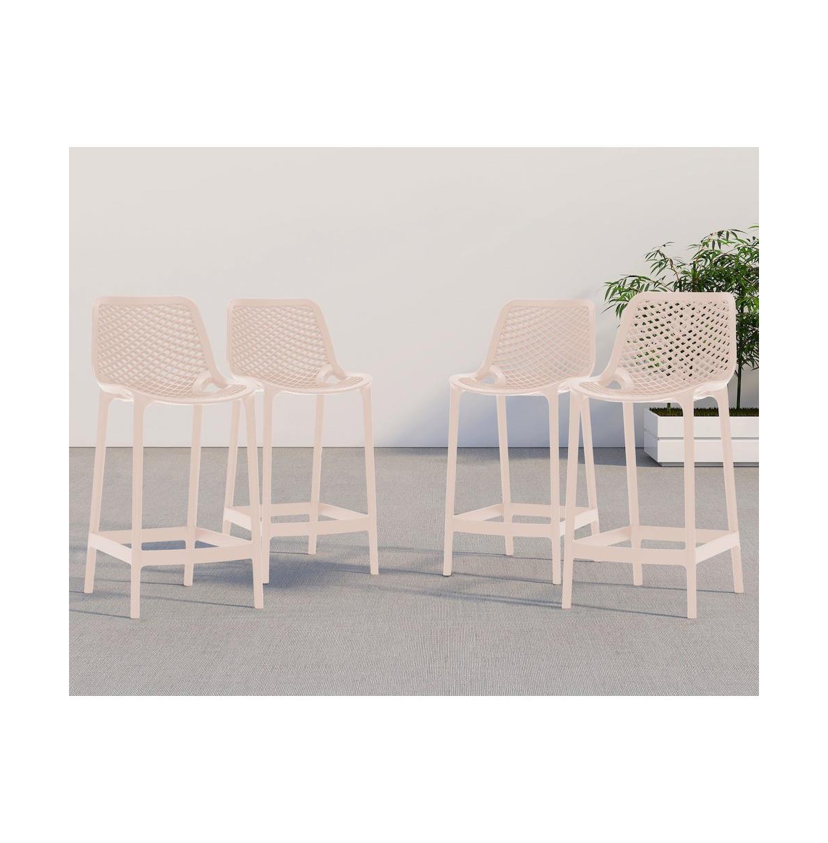 Click here for Meridian Furniture Mykonos Pink Outdoor Patio Stoo... prices