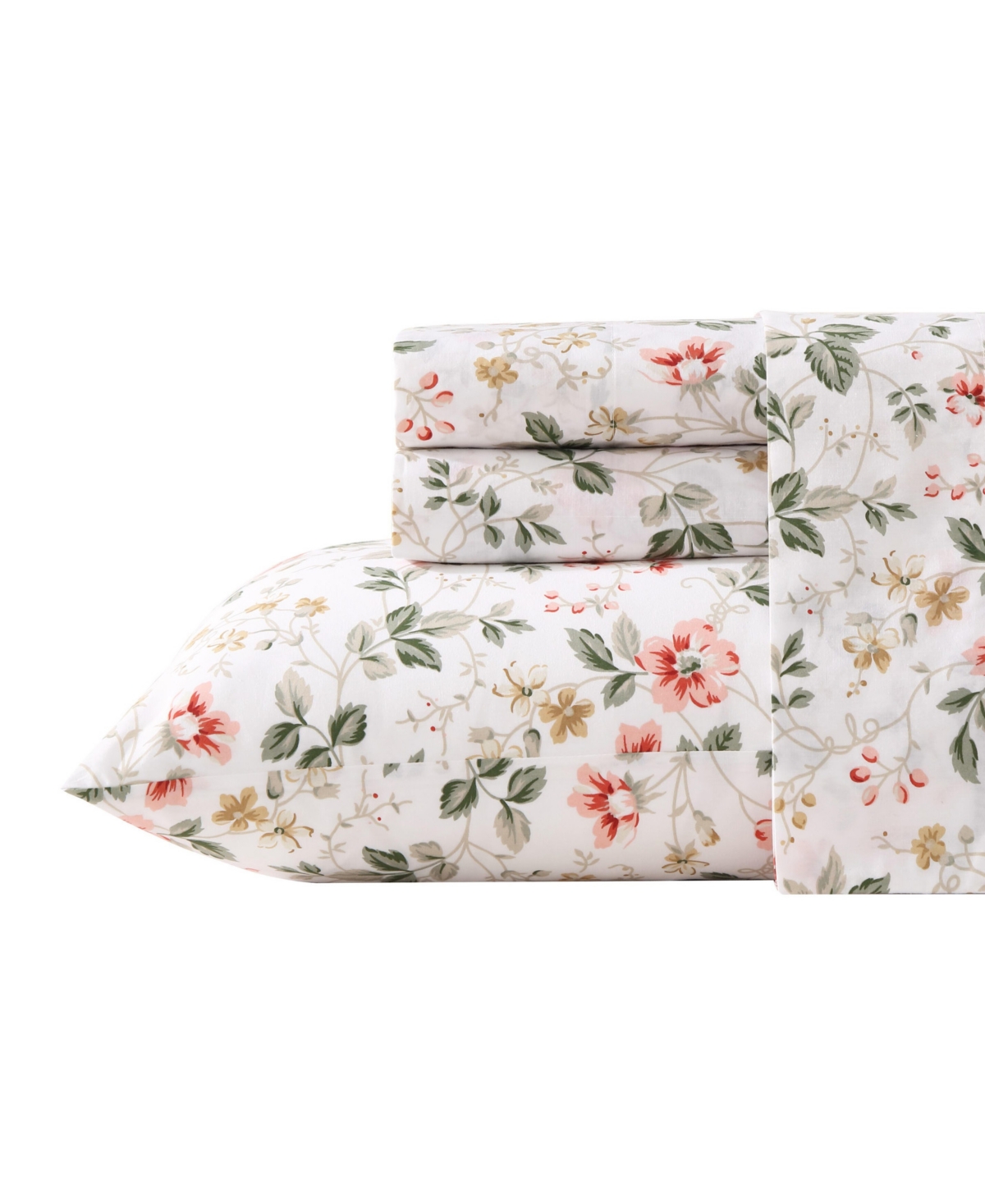 Click here for Laura Ashley Cotton Percale 3-Pc. Sheet Set  Twin... prices