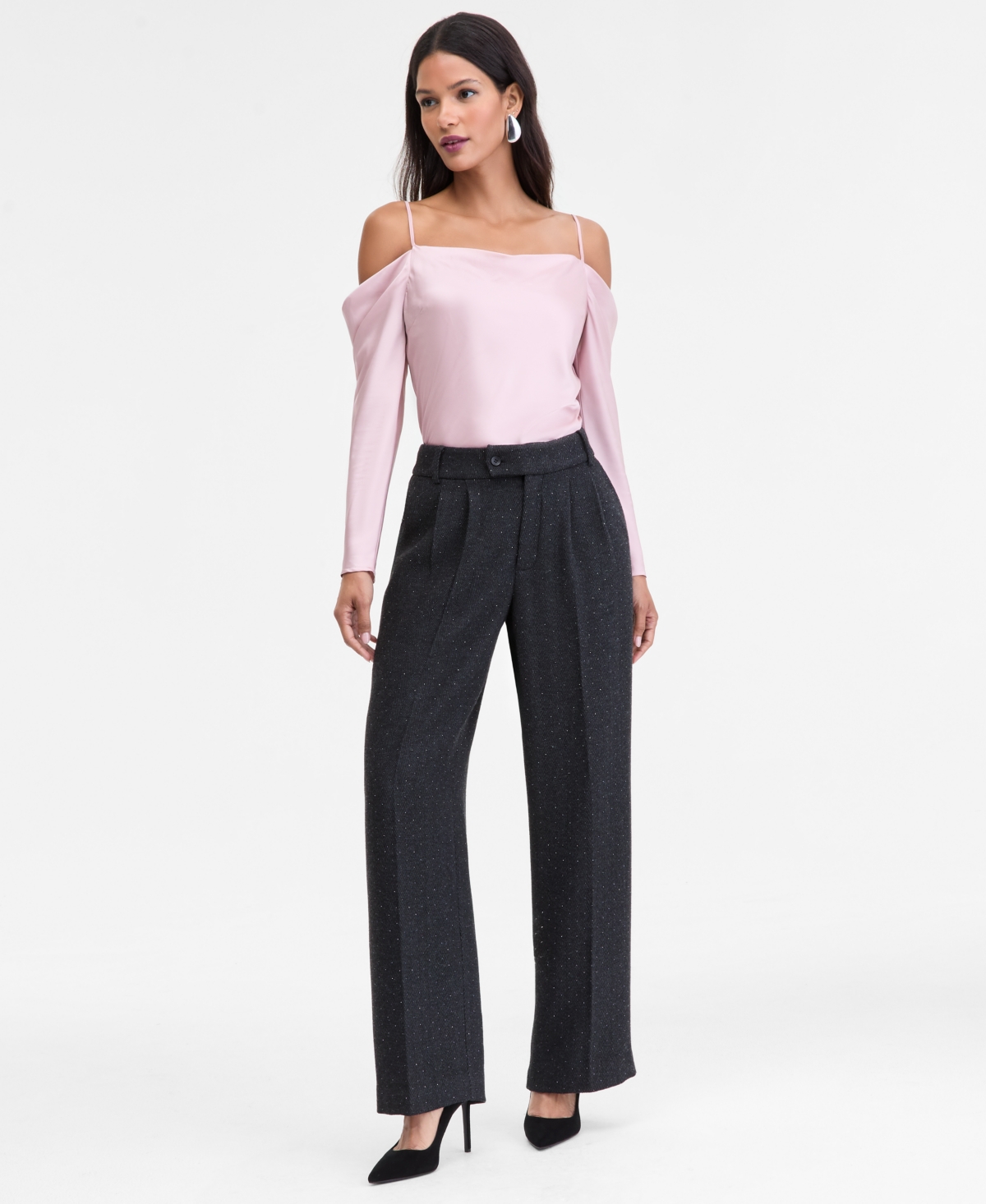 Click here for I.n.c. International Concepts Womens Studded Tab-W... prices