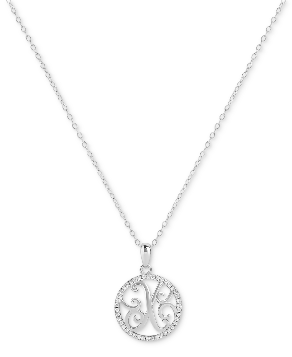 Click here for Giani Bernini Cubic Zirconia Pave Monogram X Penda... prices