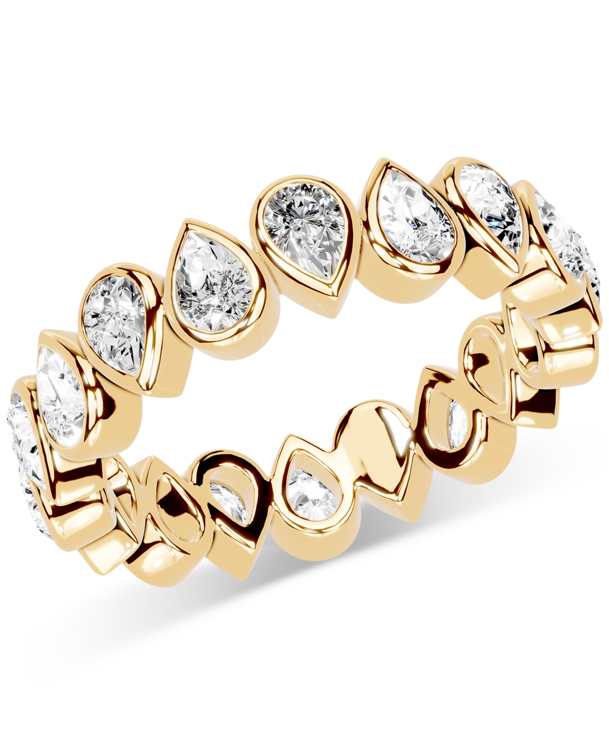 Click here for Diamond Pear Bezel Eternity Band (2 ct. t.w.) in P... prices