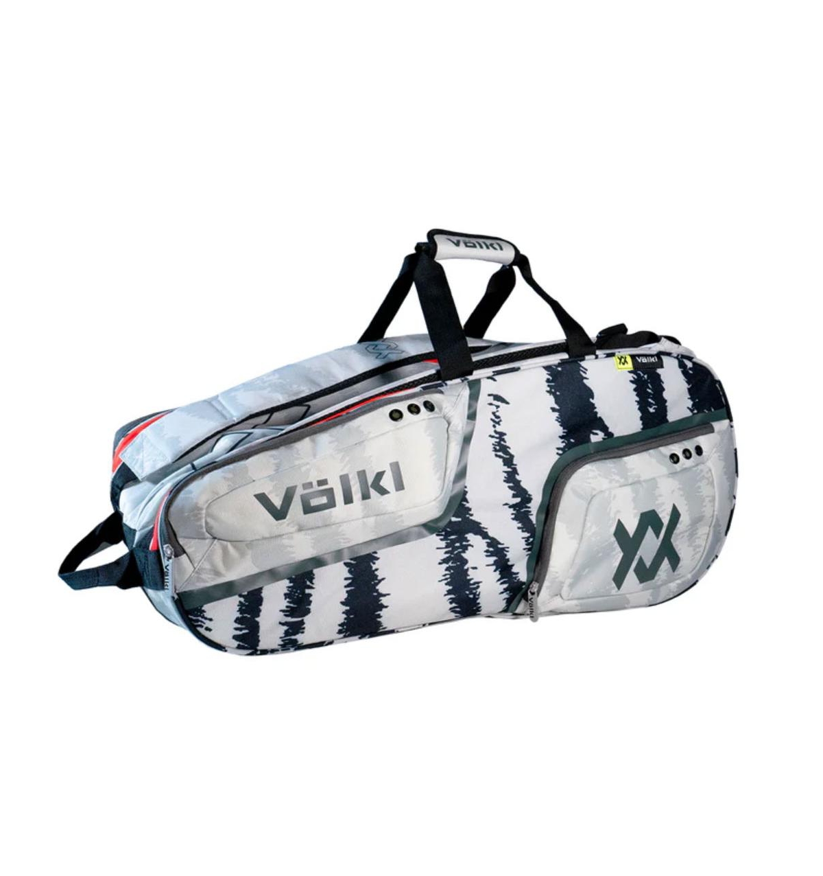 Click here for Volkl Zebra Combi 6 Pack Tennis Bag - Ghost white prices