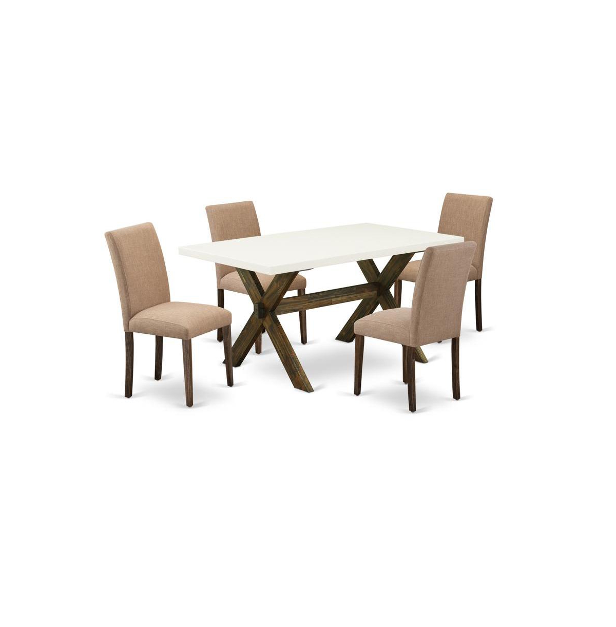Click here for East West Furniture 5-Pc Table and Chairs Dining S... prices