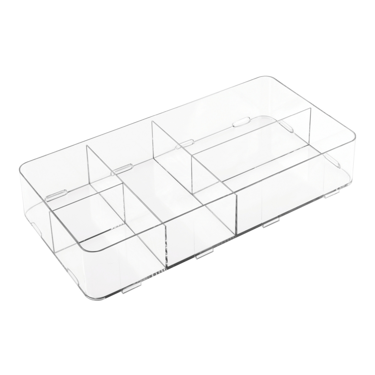 Click here for iDesign Interlocking Divided Drawer Organizer - Cl... prices