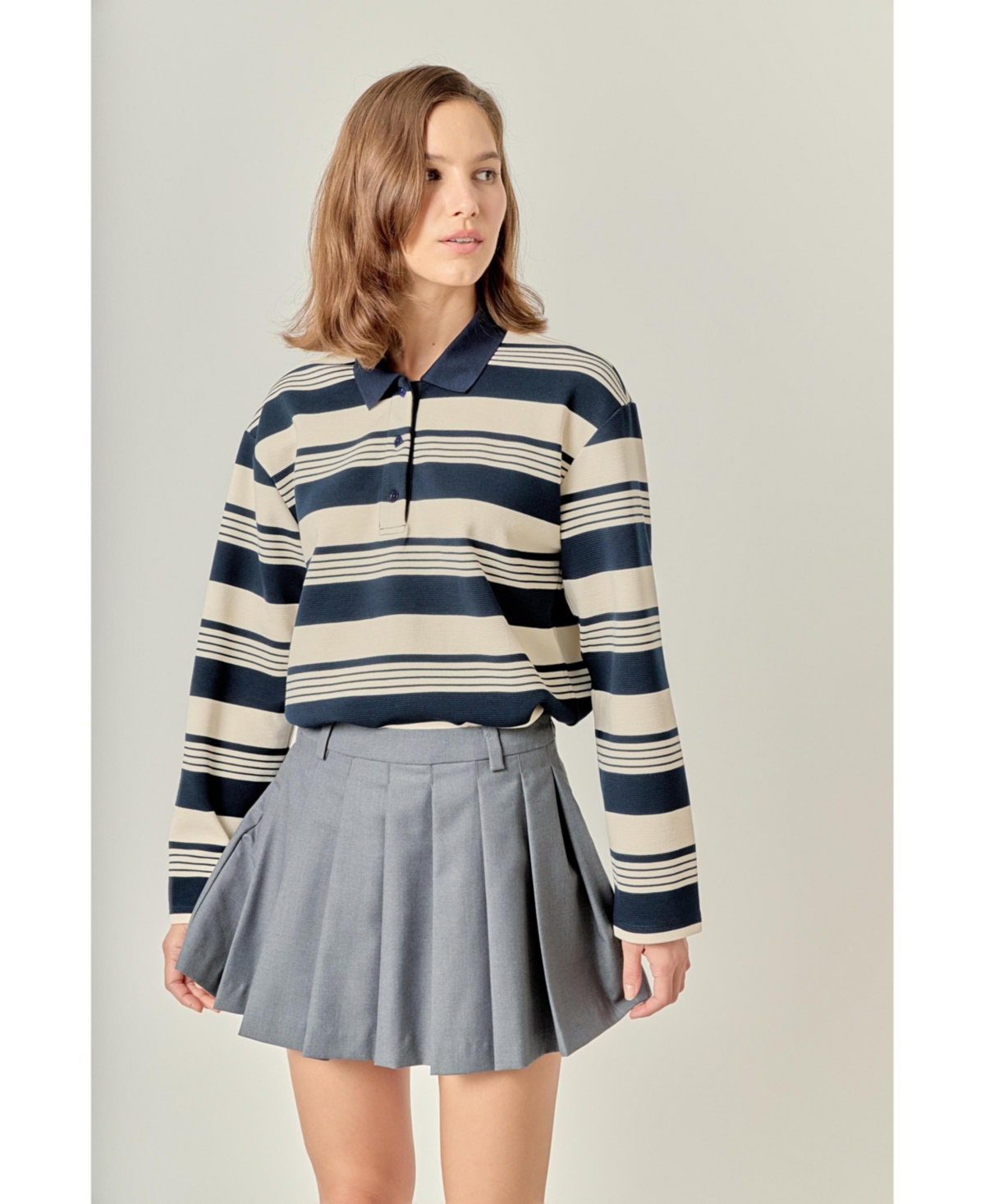 Click here for English Factory Womens Striped Polo Shirt prices