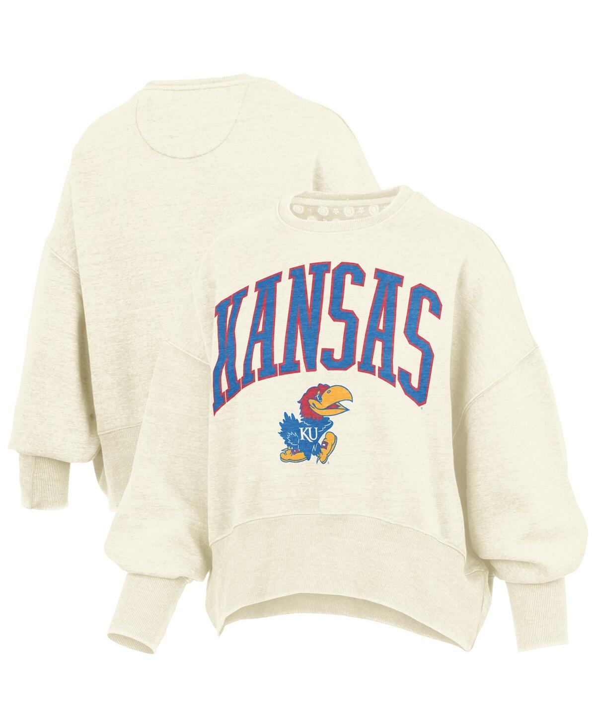 Click here for Pressbox Womens Natural Kansas Jayhawks Oversized... prices