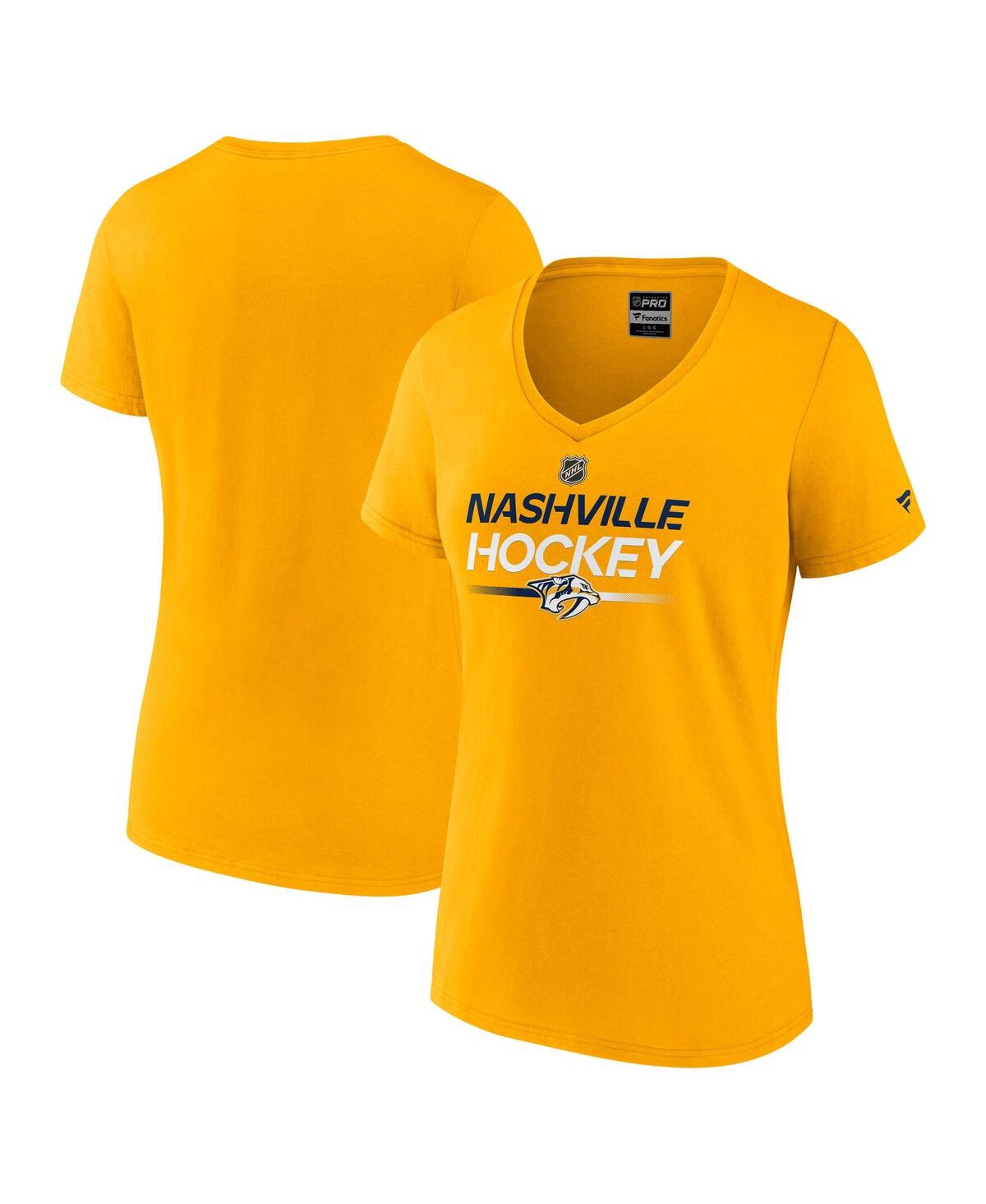 Click here for Fanatics Womens Gold Nashville Predators Authentic... prices