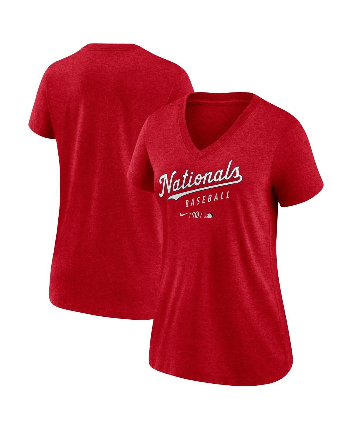 Click here for Nike Womens Heather Red Washington Nationals Authe... prices