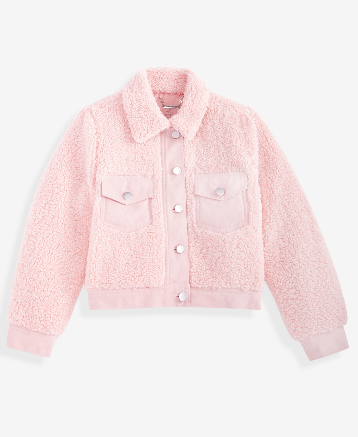 Click here for Jou Jou Girls 4-8 Center-Front Button Jacket - Lig... prices
