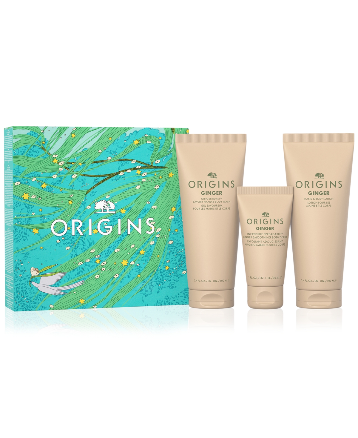 Click here for Origins 3-Pc. Ginger Aromatic Body Wash & Lotion G... prices