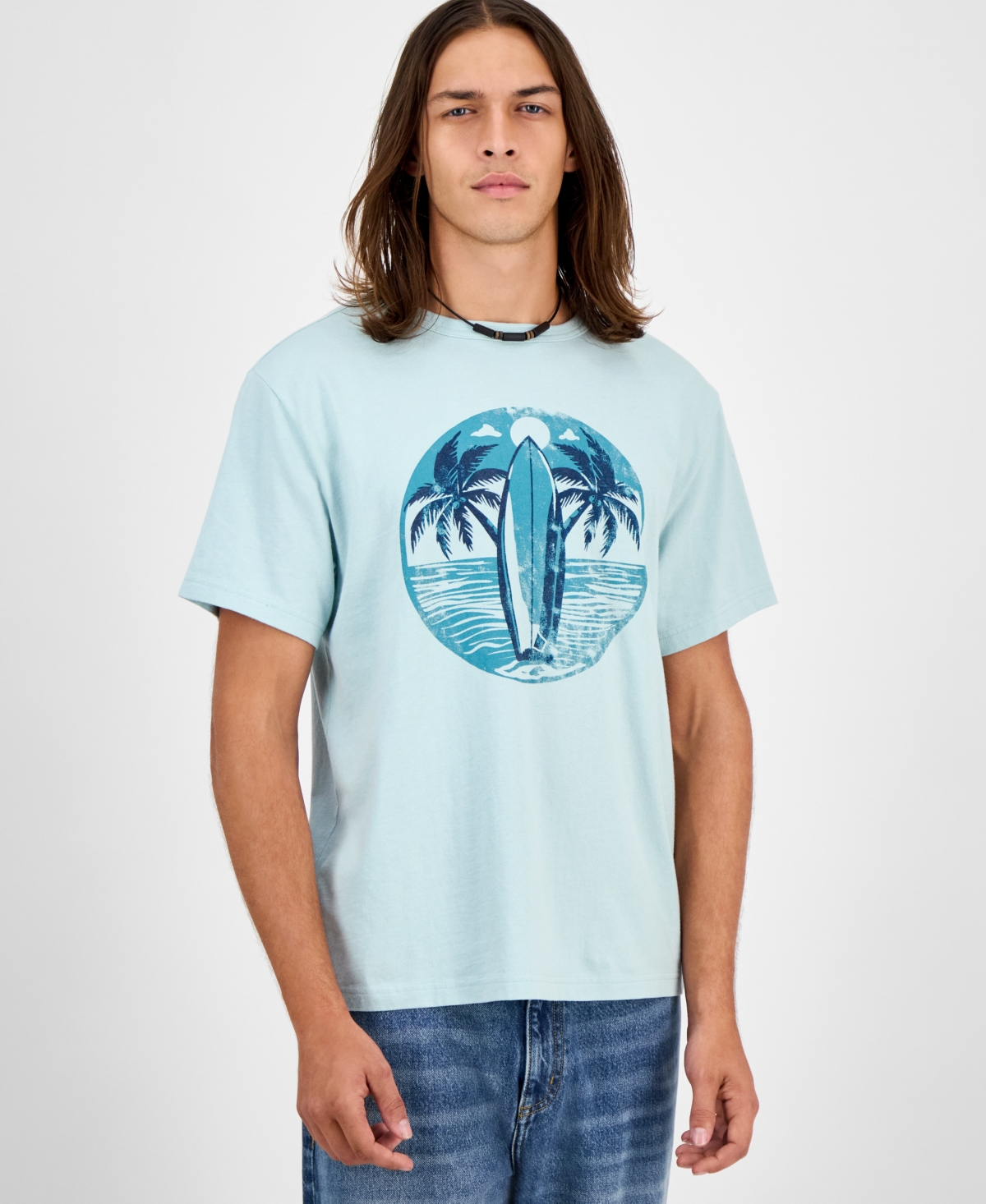 Click here for Sun + Stone Mens Short-Sleeve Cotton Beach Graphic... prices