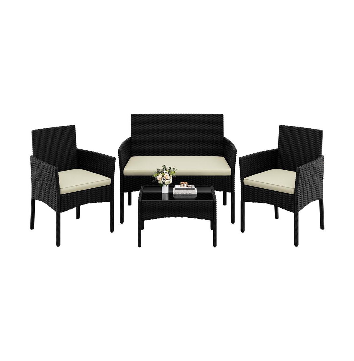 Click here for Yaheetech 4-Piece Outdoor Reception Set with 1 2-S... prices