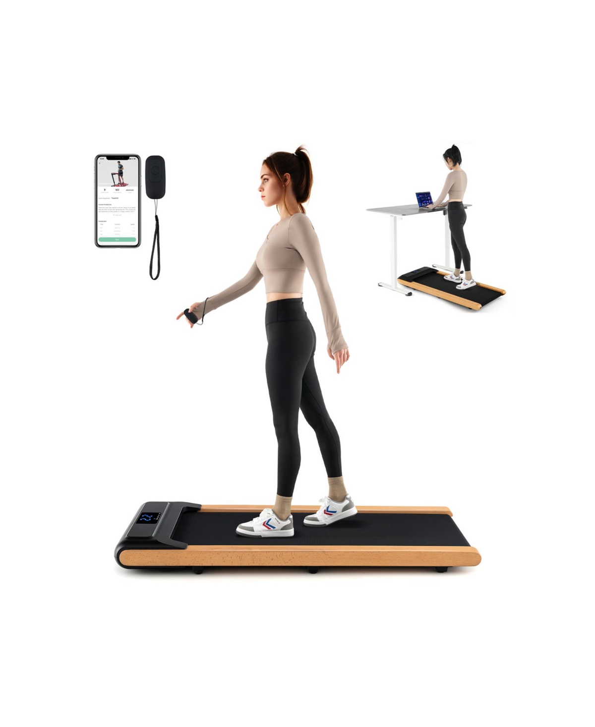 Click here for Akiudex 3-in-1 Under Desk Walking Pad with App Con... prices