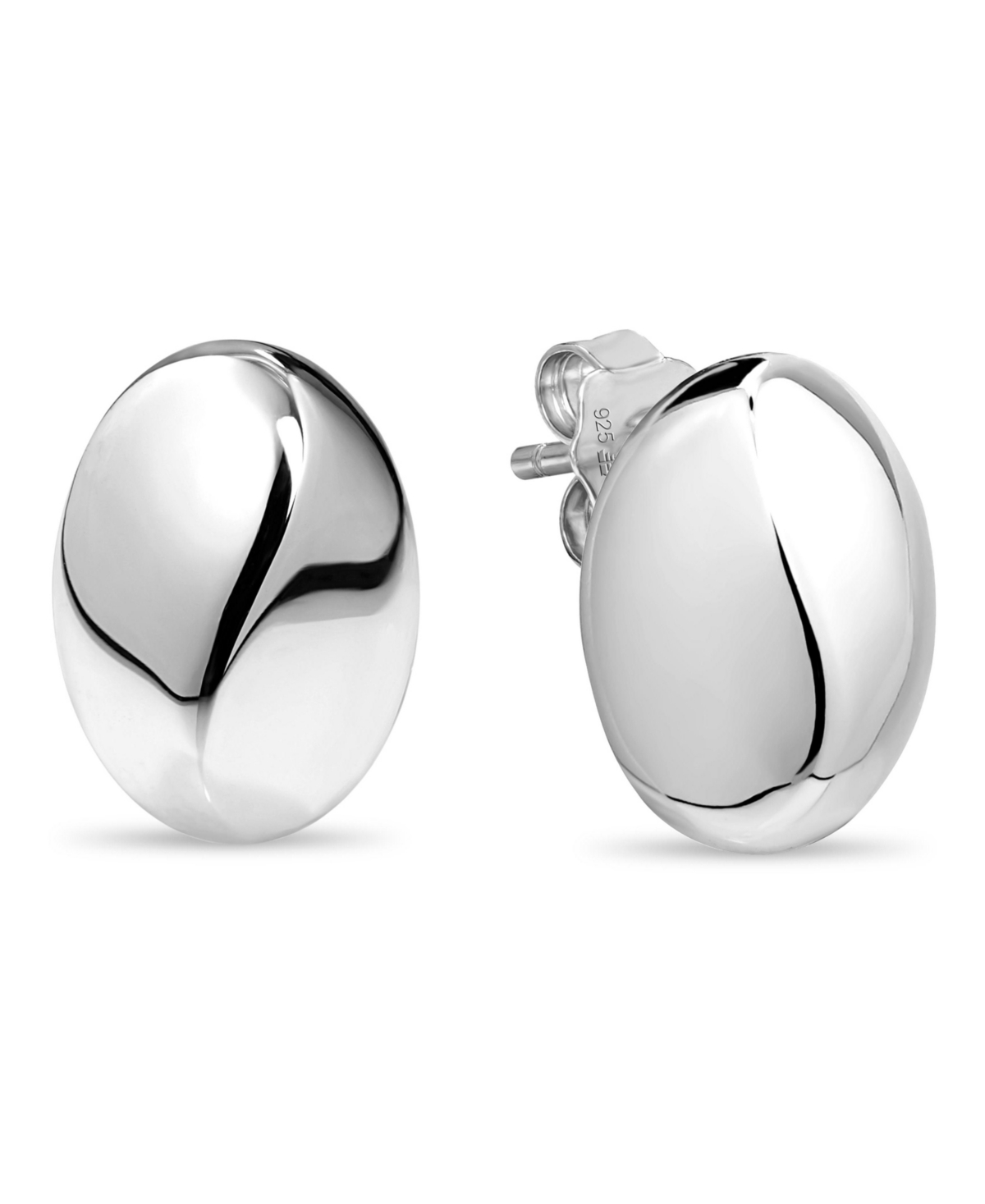 Click here for Devata Dome Stud Earrings in Sterling Silver - Sil... prices