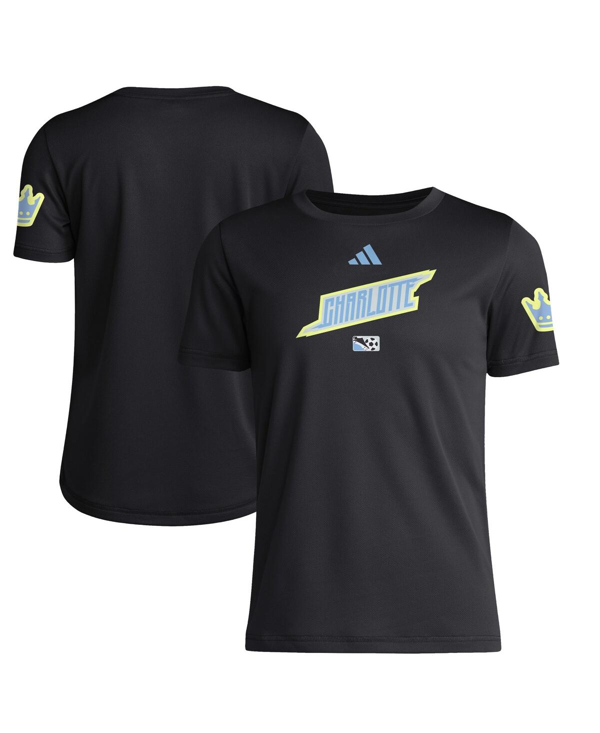 Click here for Adidas Big Boys and Girls Black Charlotte Fc 2025... prices