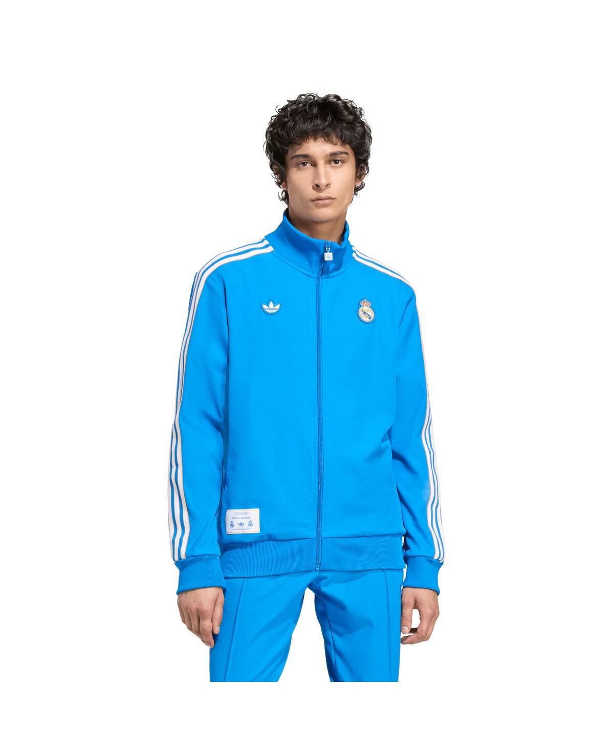 Click here for Adidas Mens Blue Real Madrid Terrace Icons Full-Zi... prices