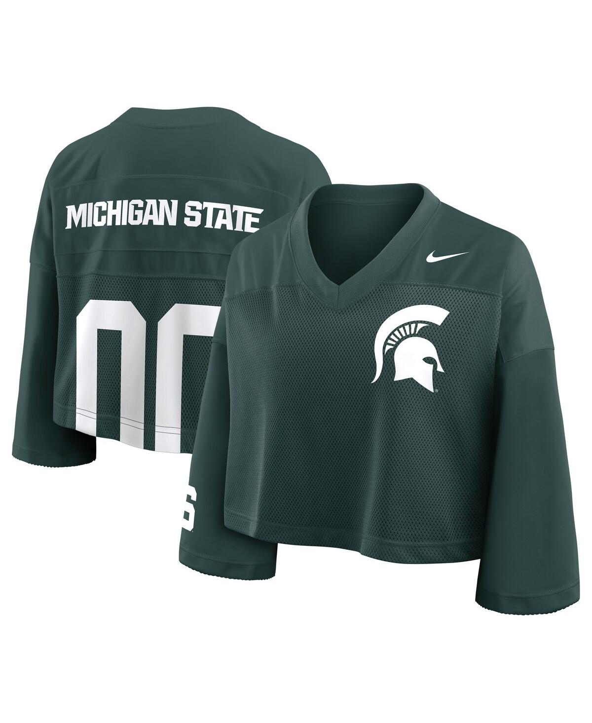 Click here for Nike Womens Green Michigan State Spartans Cropped... prices
