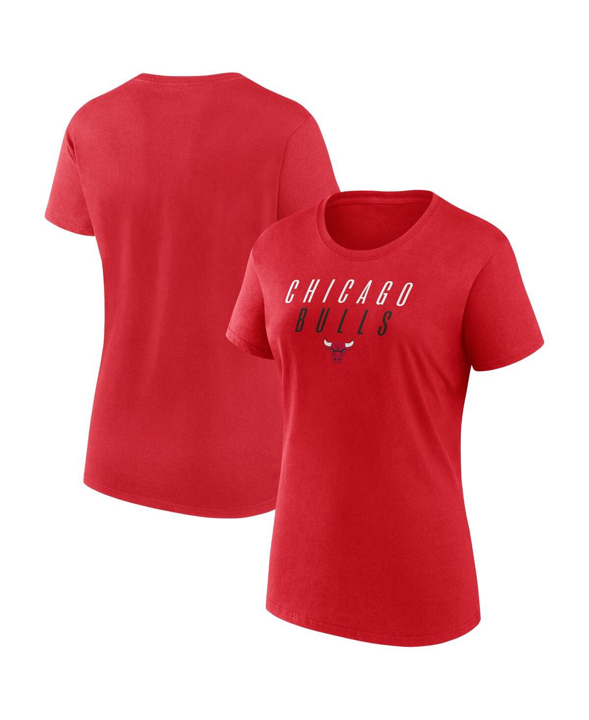 Click here for Fanatics Womens Red Chicago Bulls T-Shirt - Red prices
