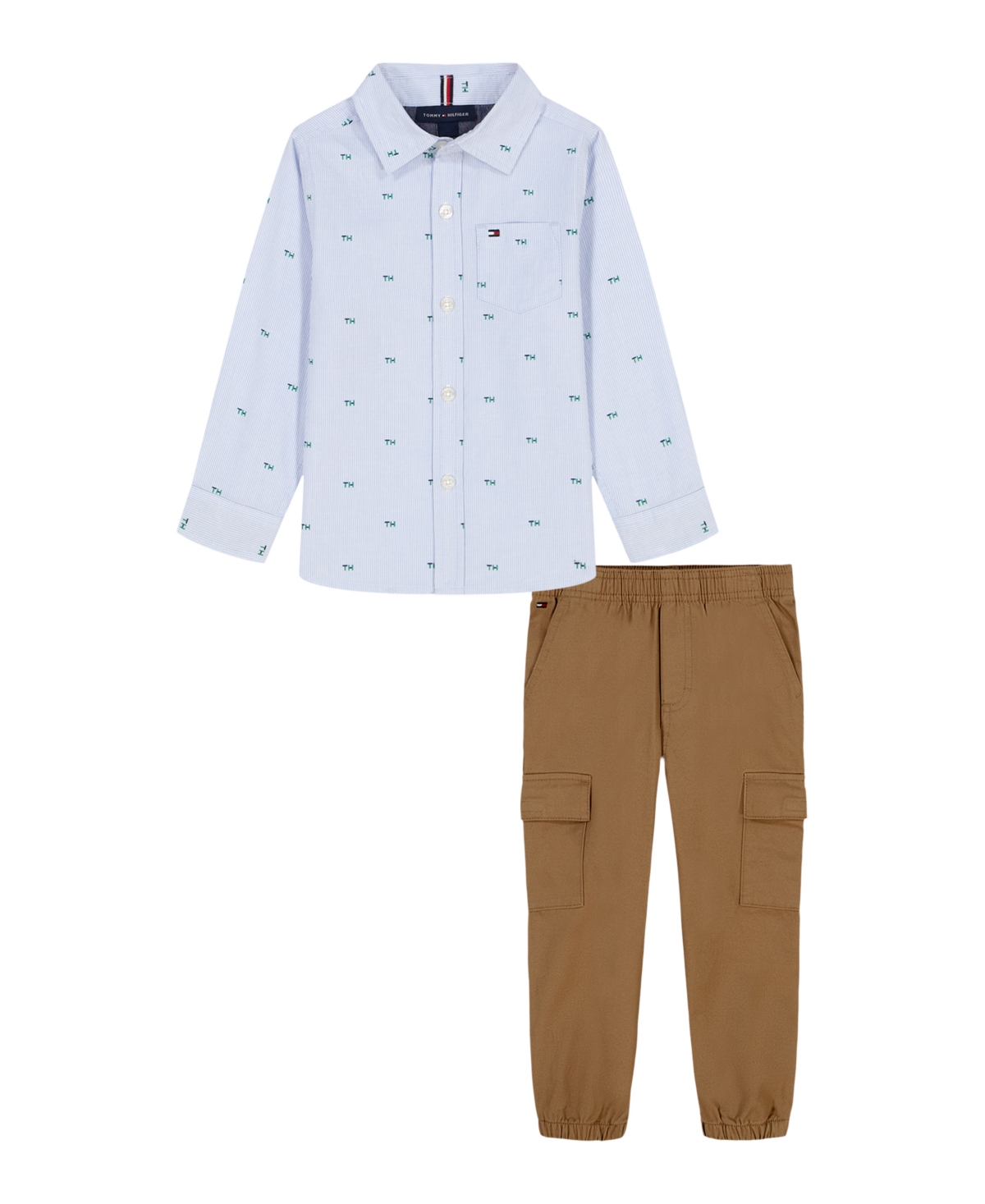 Click here for Tommy Hilfiger Toddler Boys 2-Piece Chambray Trim... prices