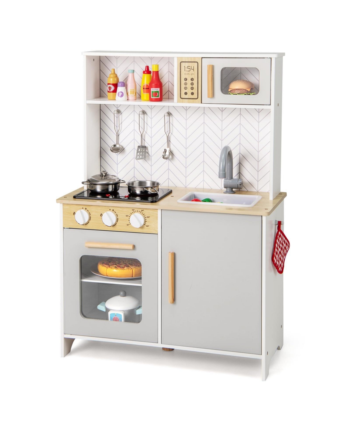Click here for Mecale Kids Kitchen Playset with Lights Sounds Mic... prices