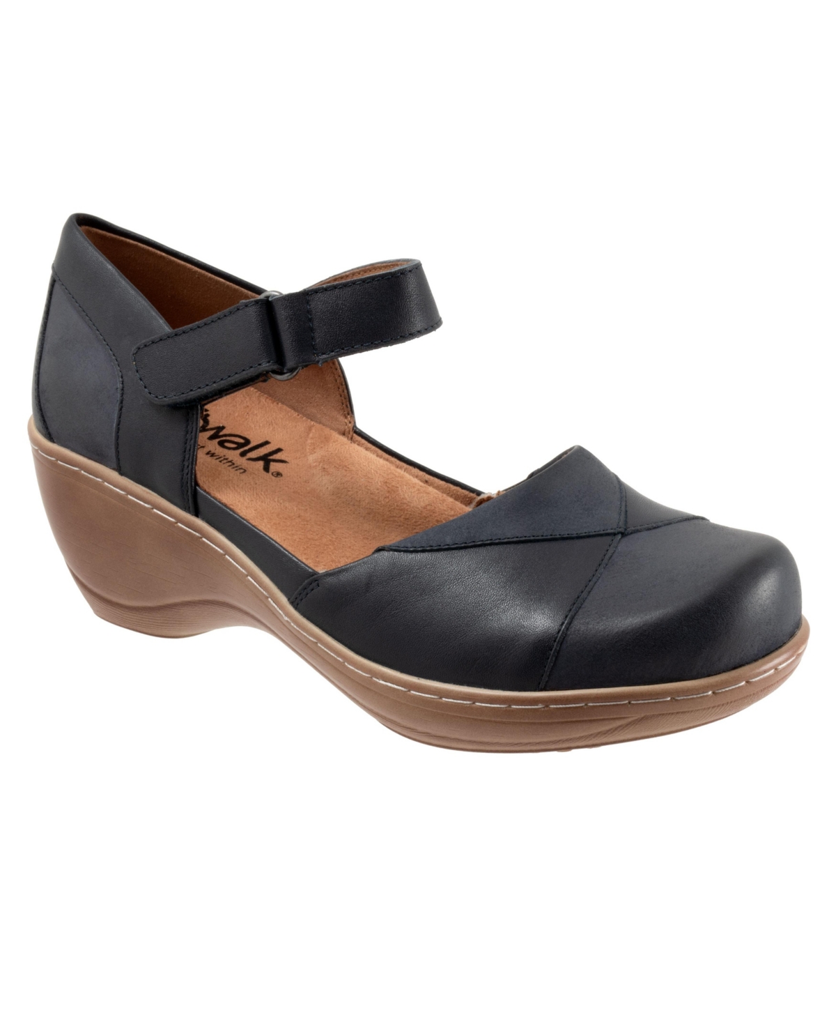 Click here for Softwalk Miri Clog - Navy nubuck prices