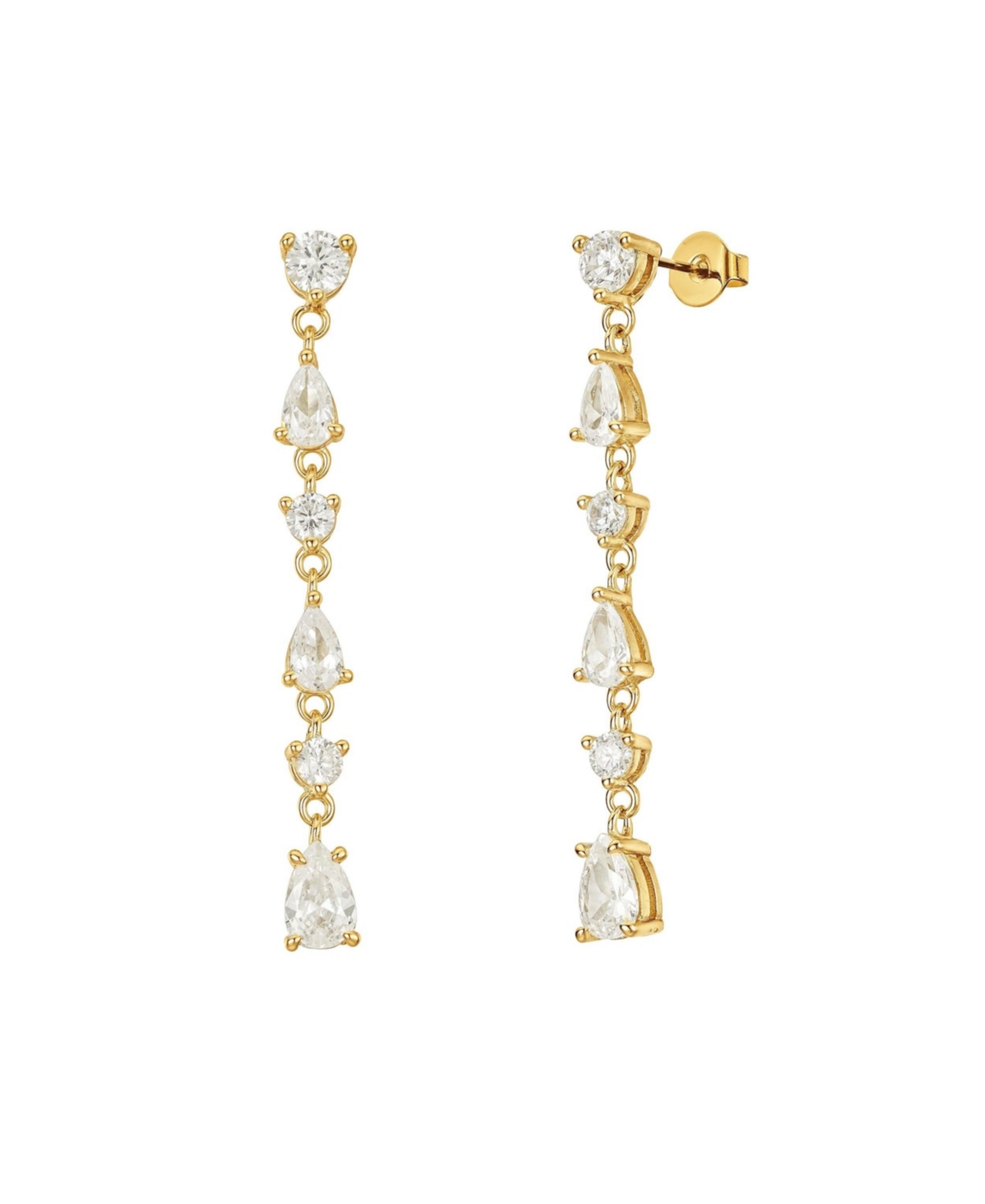 Click here for Untamed Petals Taurus Crystal Drop Earrings - Gold prices