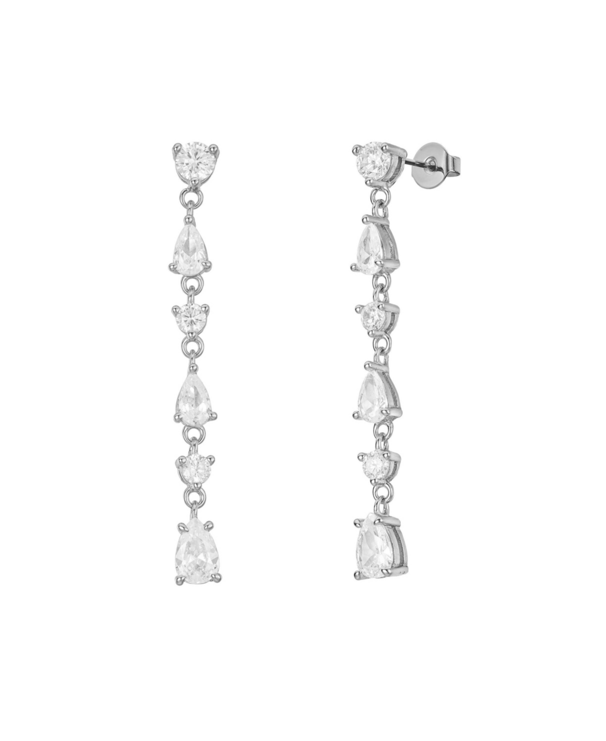 Click here for Untamed Petals Taurus Crystal Drop Earrings - Silv... prices