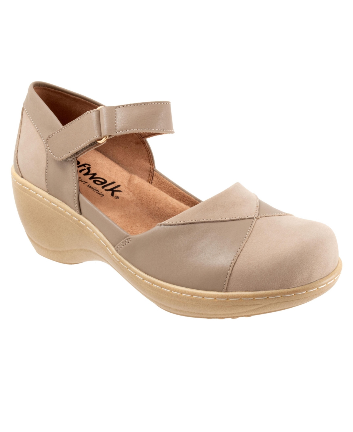 Click here for Softwalk Miri Clog - Taupe nubuck prices